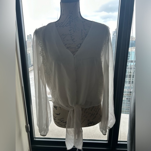 Wayf | Tops | White Blouse | Poshmark